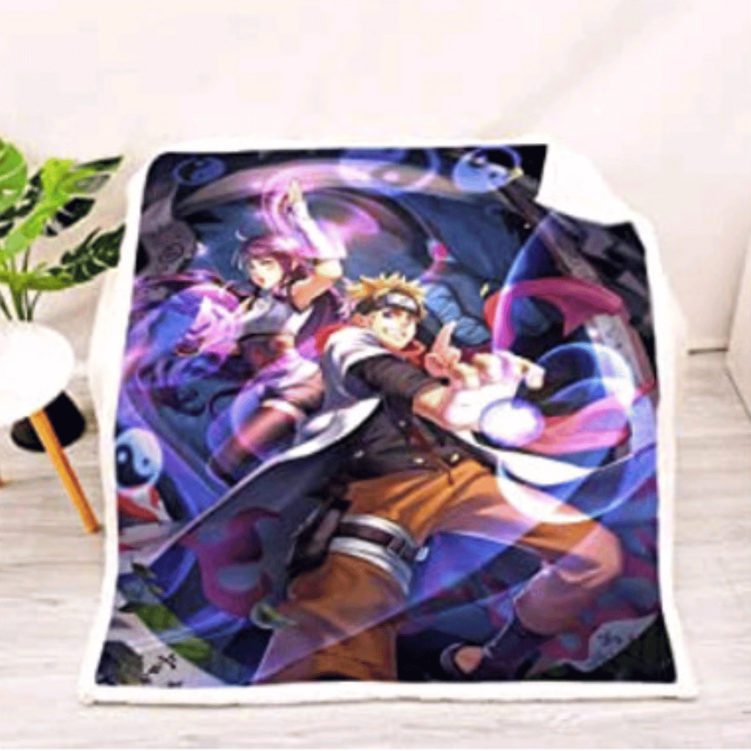 Throw Blanket | Naruto Patterned Thick Sofa Throw Blanket cover – Shiny ...